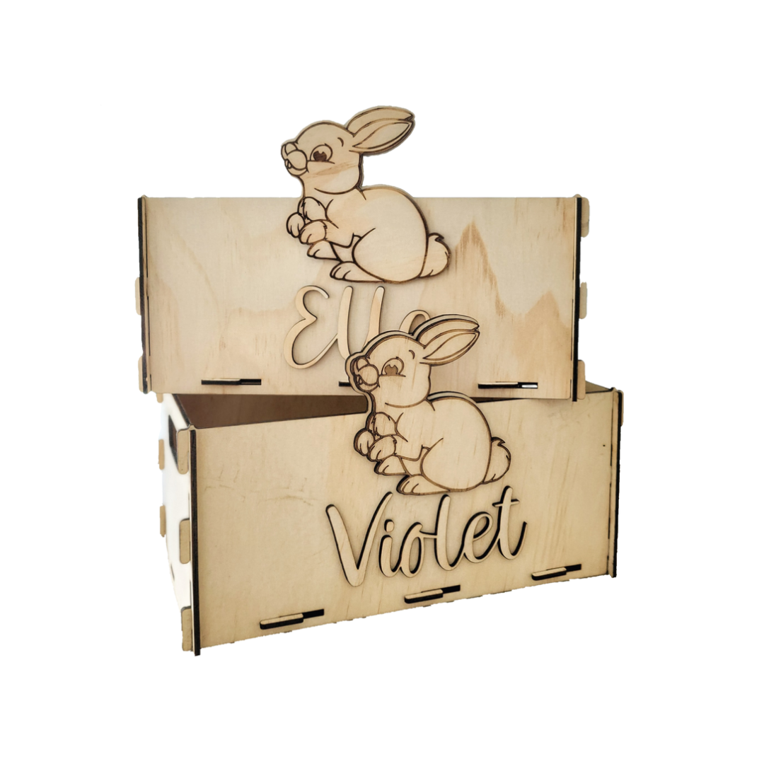 Easter Bunny Crate – Personalised Kids Toy Boxes